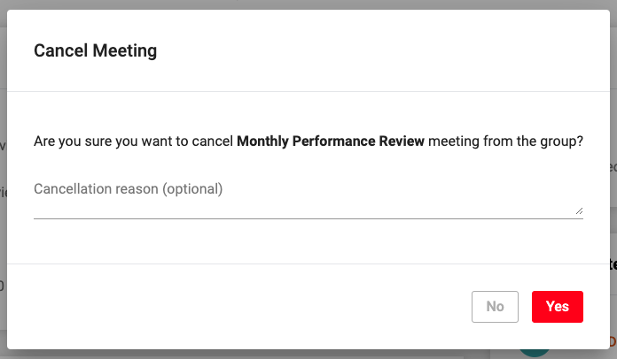 Cancelling a Meeting or Meeting Series – GovernSpot