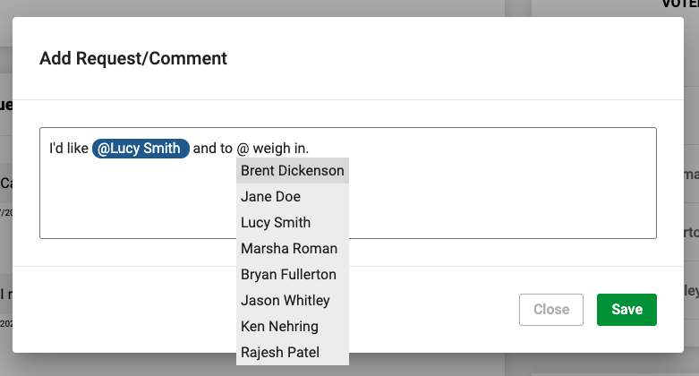 Adding an @Mention to a Topic Comment – GovernSpot