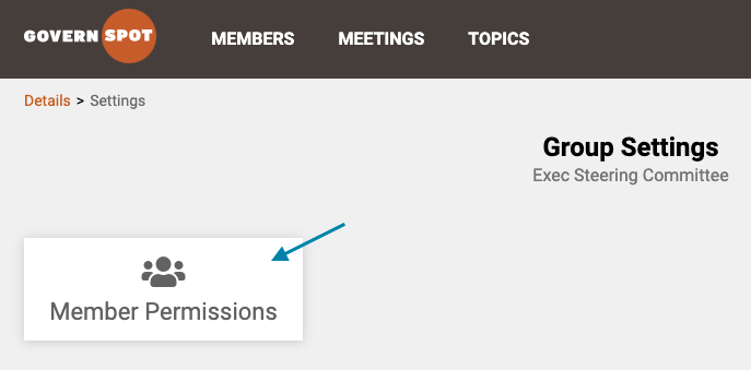 Changing Member Permissions or Rights Within a Group – GovernSpot